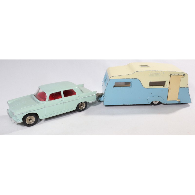 Dinky Toys 188 Four-Berth Caravan Blauw
